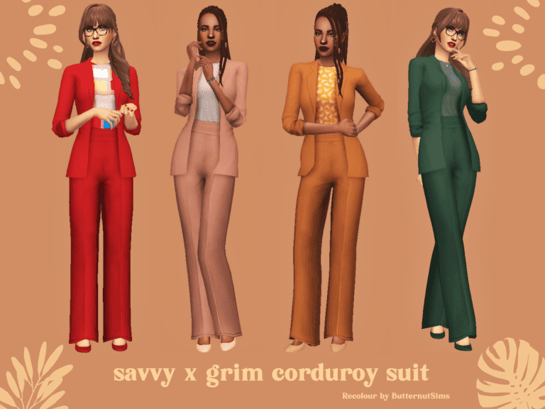 45+ Gorgeous Sims 4 Female Suit CC Must-Haves For Your Sim