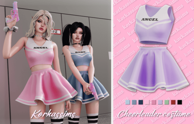 23+ Sims 4 Cheerleading CC Outfits for Best High School Years
