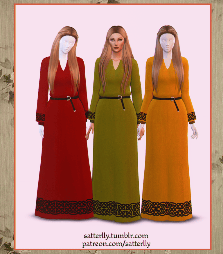 29 Majestic Sims 4 Medieval Clothes CC for Historical Flair