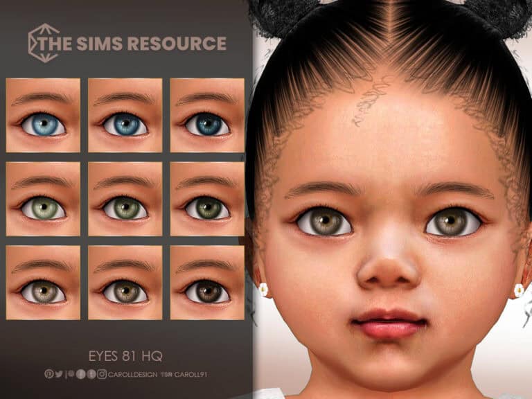 Cuteness Overload: 29+ Best Sims 4 Infant Eyes CC for Your Babies