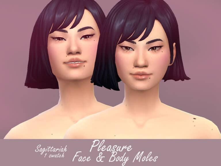 37+ Most Beautiful Sims 4 Moles CC for a Unique Sims Look